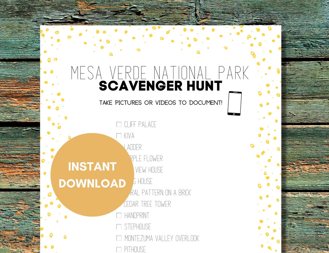 Mesa Verde National Park Photo Scavenger Hunt | US National Park Travel ...
