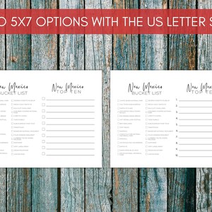 New Mexico Bucket List Printable | America's 50 States Travel Planner ...