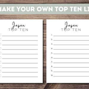 Japan Bucket List Printable | Japan Travel Planner Checklist | Japan ...