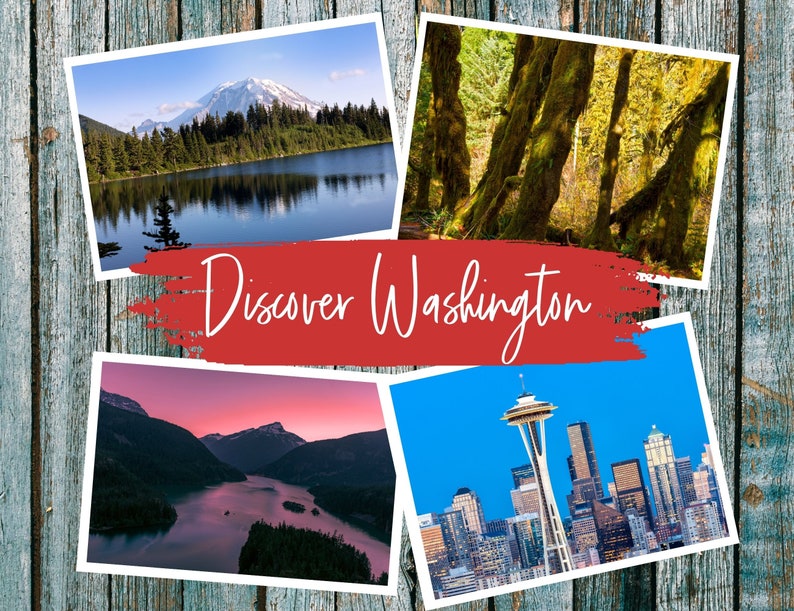 Washington Bucket List Printable | America's 50 States Travel Planner ...