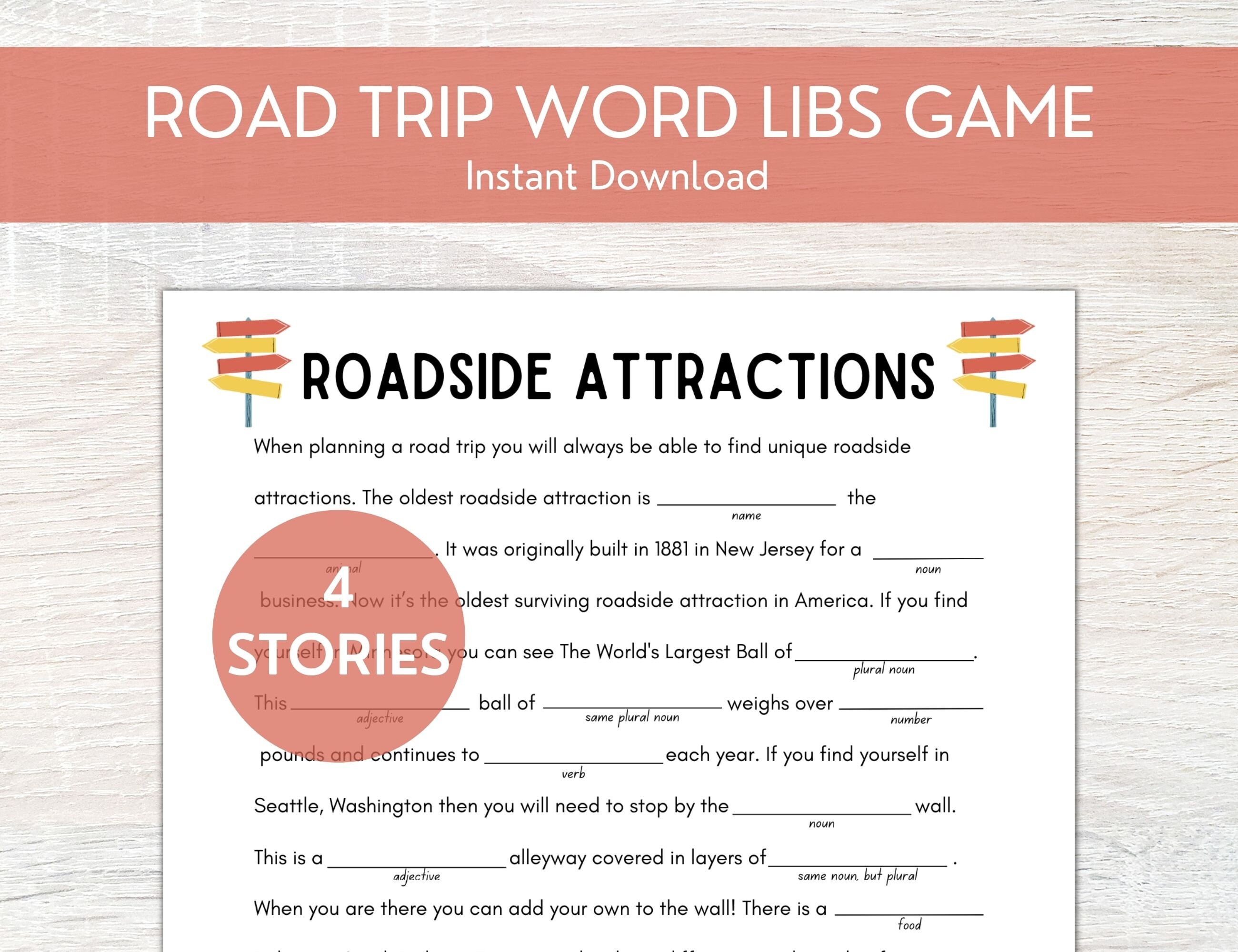 Family Road Trip Games | Printable Travel Games for Friends | Funny ...