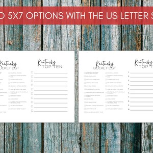 Kentucky Bucket List Printable | America's 50 States Travel Planner ...