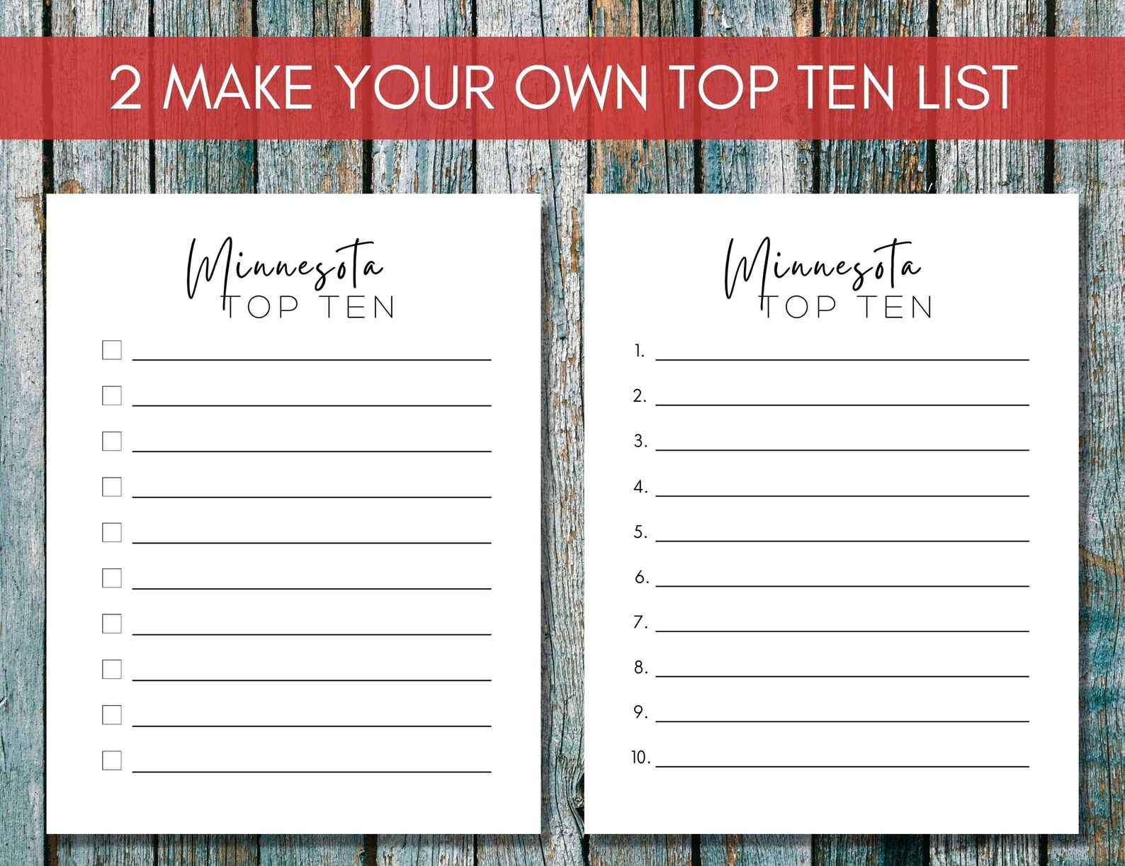 Minnesota Bucket List Printable | America's 50 States Travel Planner ...
