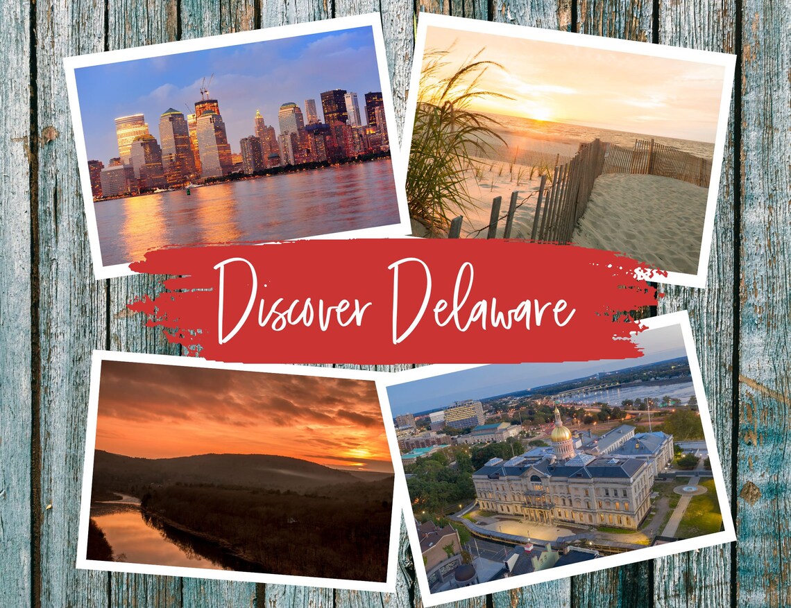 Delaware Bucket List Printable America's 50 States Travel - Etsy