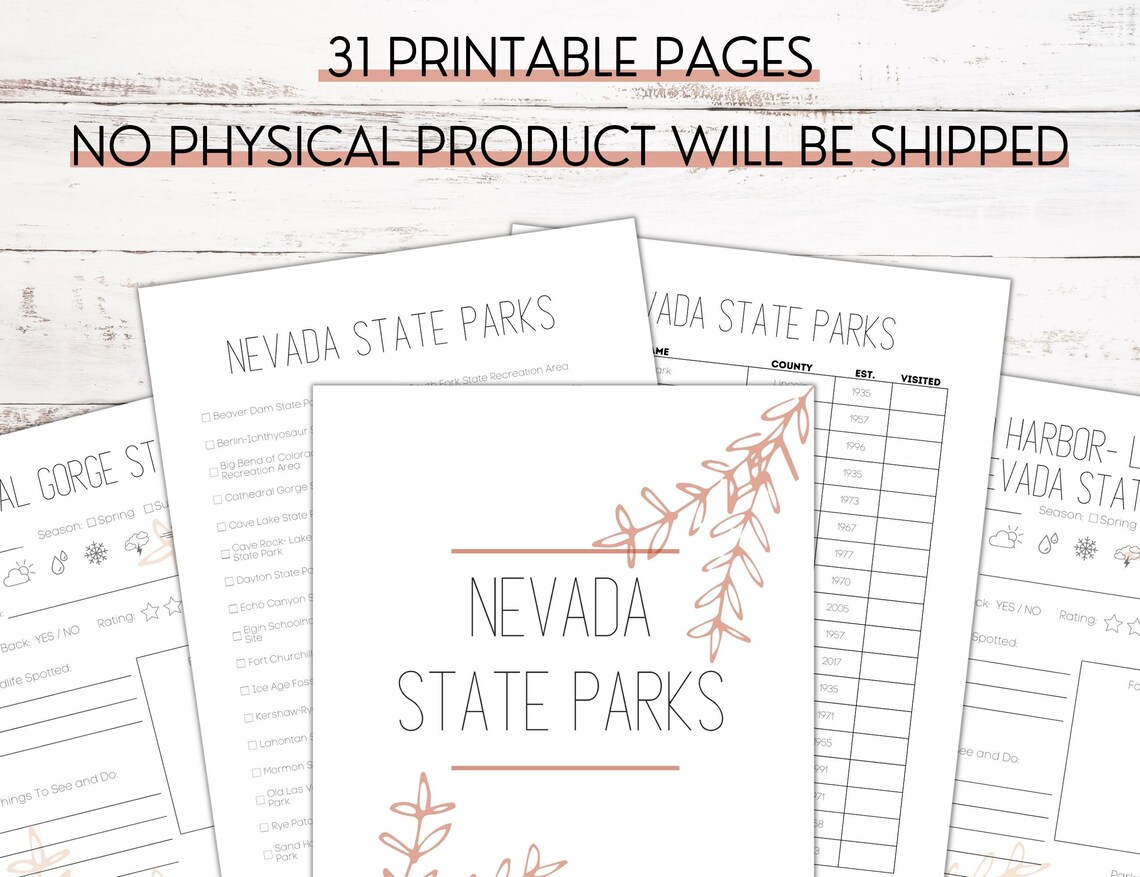 Nevada State Parks and Recreation Checklist | State Parks Travel ...