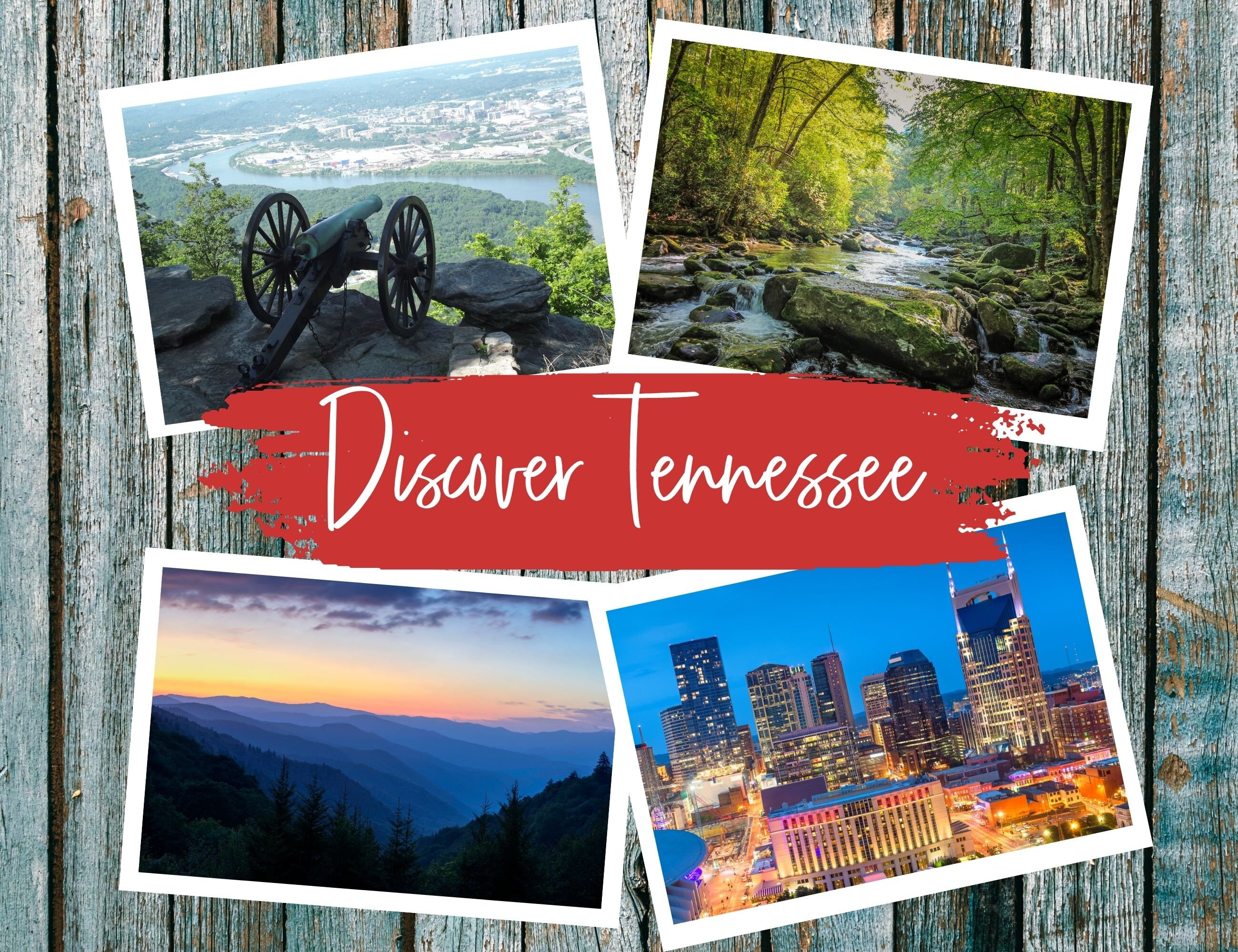 Tennessee Bucket List Printable America's 50 States Travel Planner ...