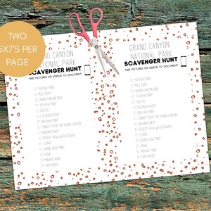 Grand Canyon National Park Photo Scavenger Hunt | US National Park ...