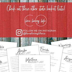 Washington Bucket List Printable | America's 50 States Travel Planner ...