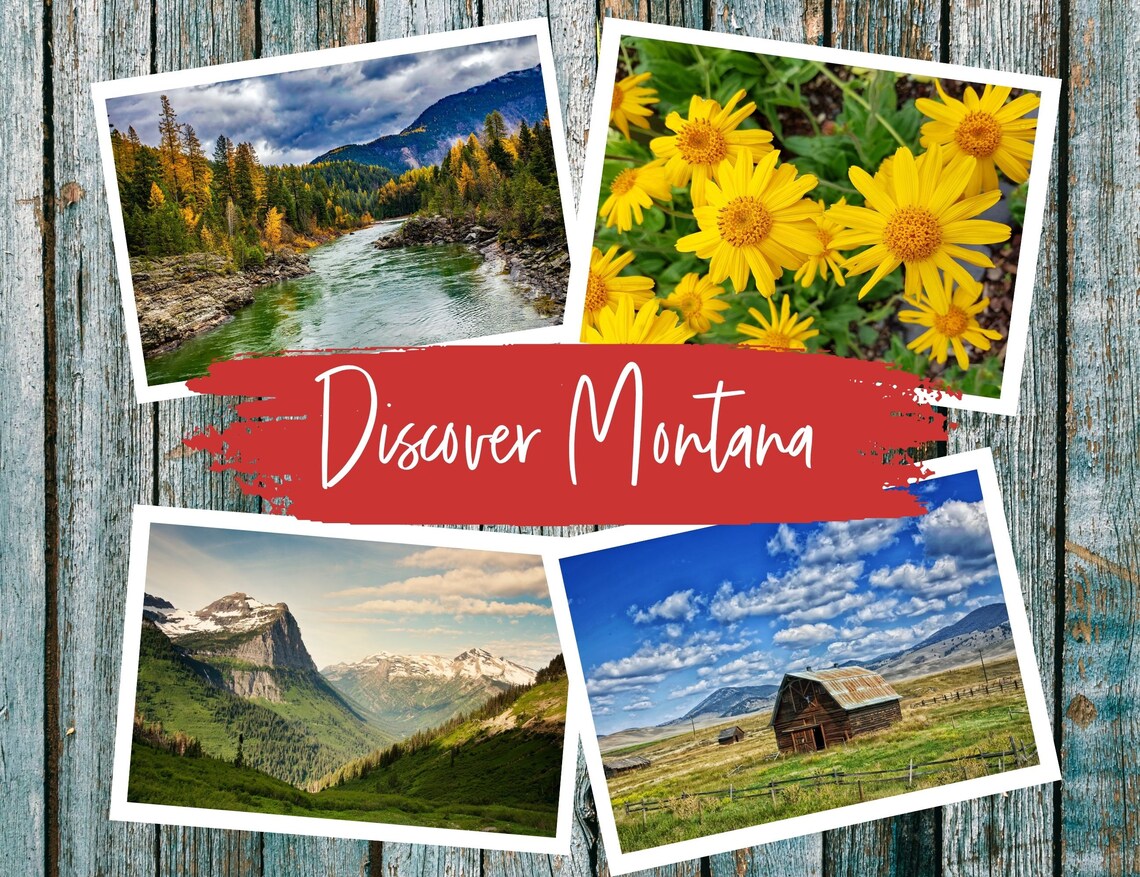 Montana Bucket List Printable America's 50 States Travel - Etsy