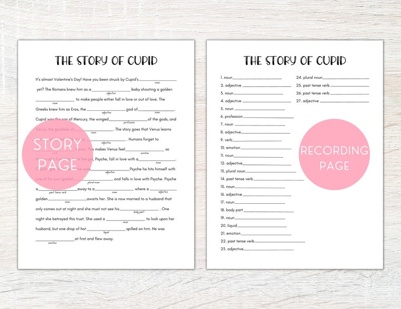 Valentine's Day Libs Word Game Valentine Party Printable Game Funny ...