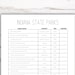 Indiana State Parks and Recreation Checklist | Printable Travel Journal ...