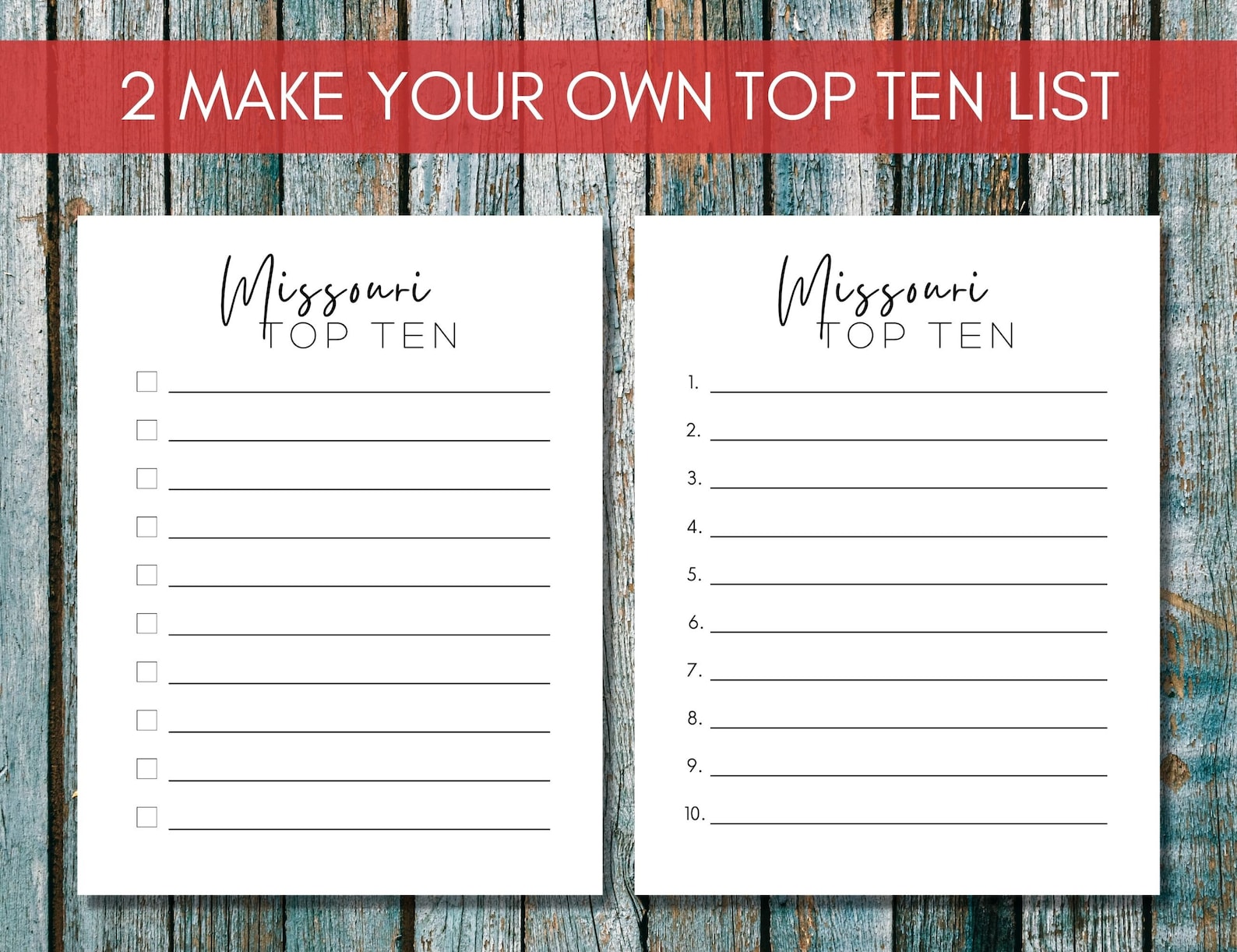 Missouri Bucket List Printable | America's 50 States Travel Planner ...