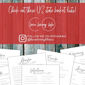 50 States Checklist Printable | US States Bucket List Challenge ...