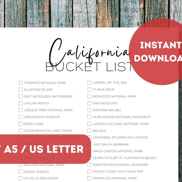 California Printable - Etsy