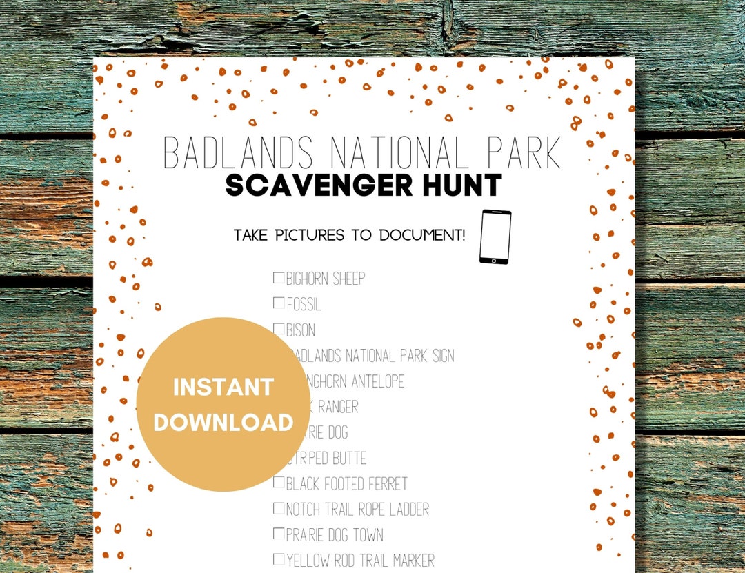 Badlands National Park Photo Scavenger Hunt | US National Park Travel ...