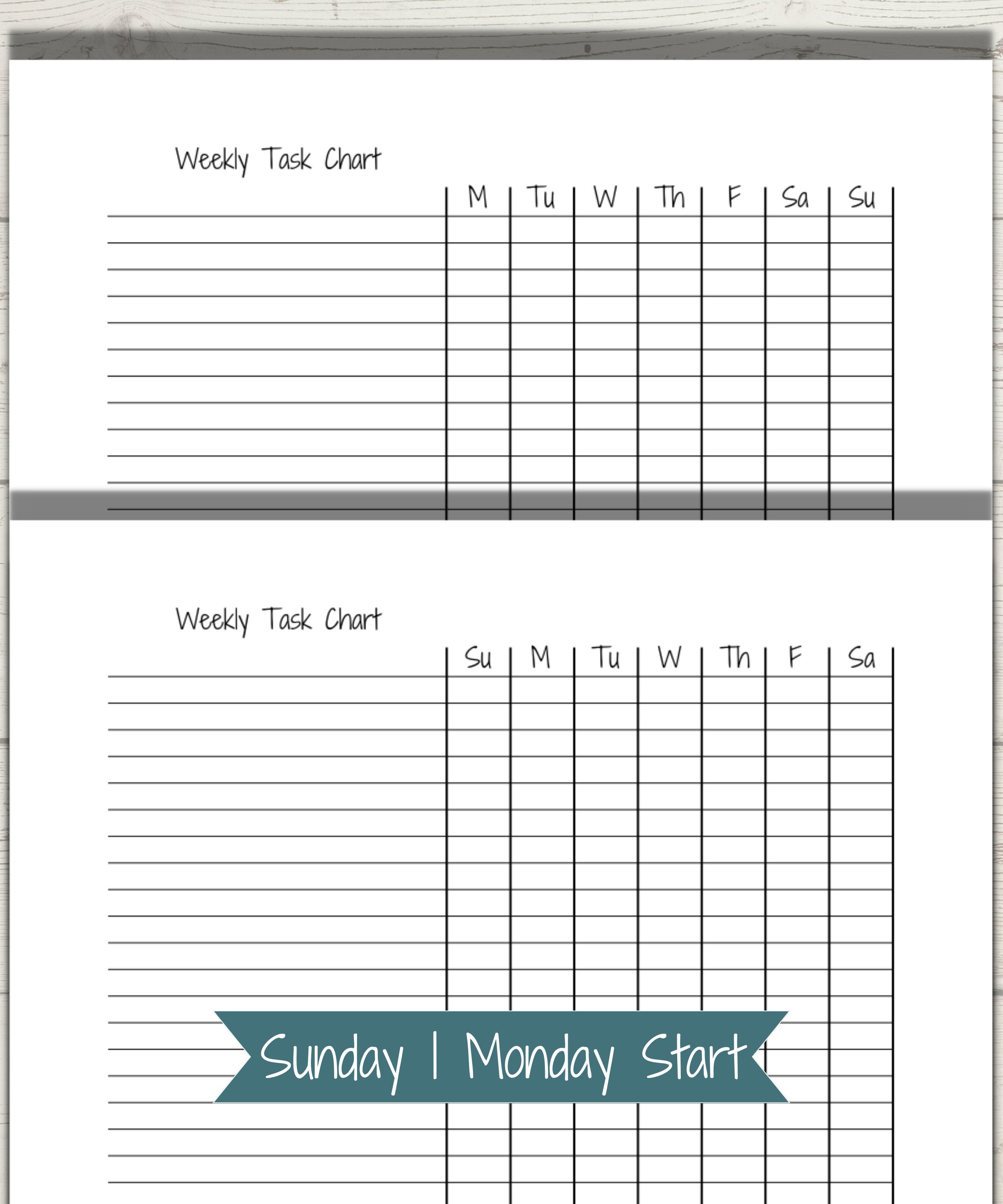 Checklist Template, Daily Habit Tracker, Cleaning Checklist, Household ...