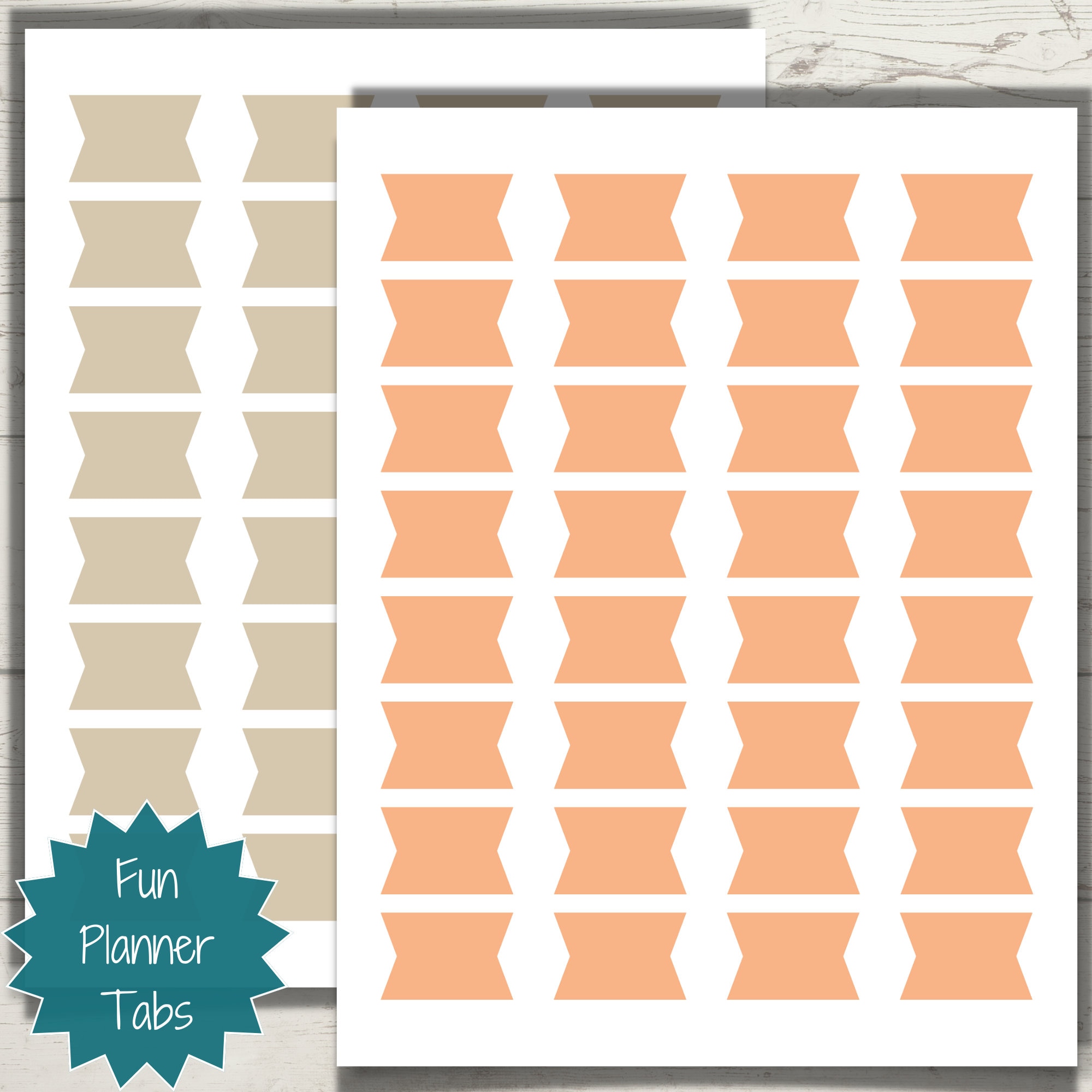 Printable Tabs Template, Planner Printable Tabs, Binder Divider Tabs ...