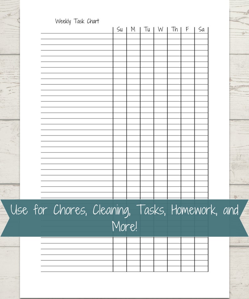 Checklist Template, Daily Habit Tracker, Cleaning Checklist, Household ...