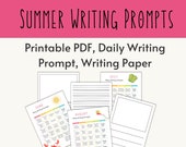 Summer Writing Prompts and Writing Paper - Etsy