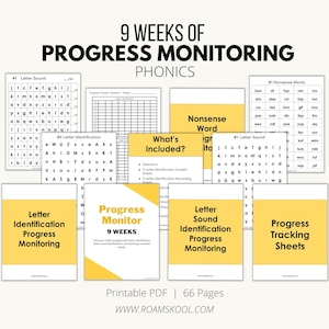 Weekly Phonics Progress Monitoring Bundle (Download Now) - Etsy