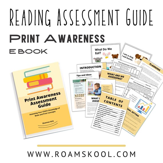 Print Awareness Assessment Guide | Etsy