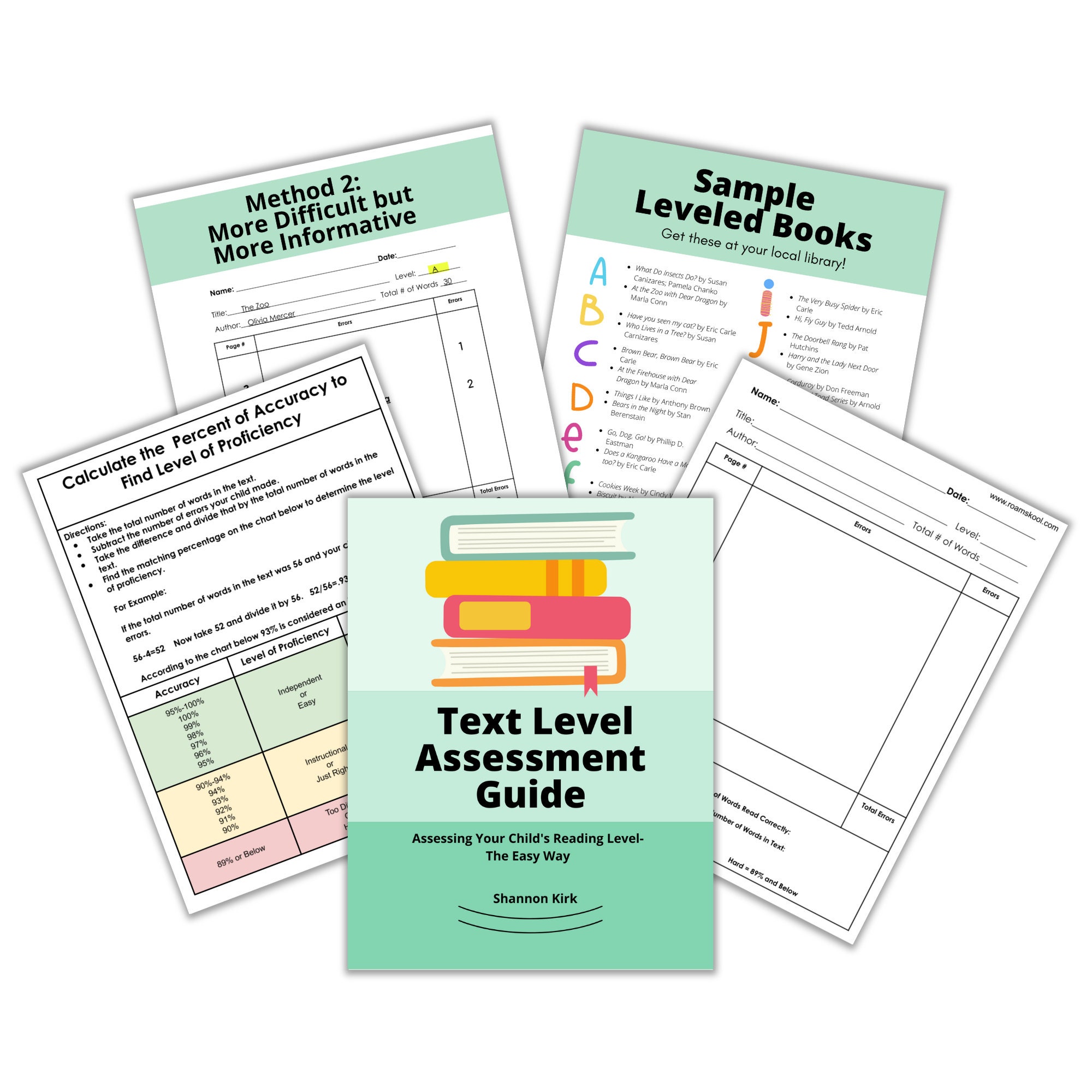 Reading Text Level Assessment Guide - Etsy