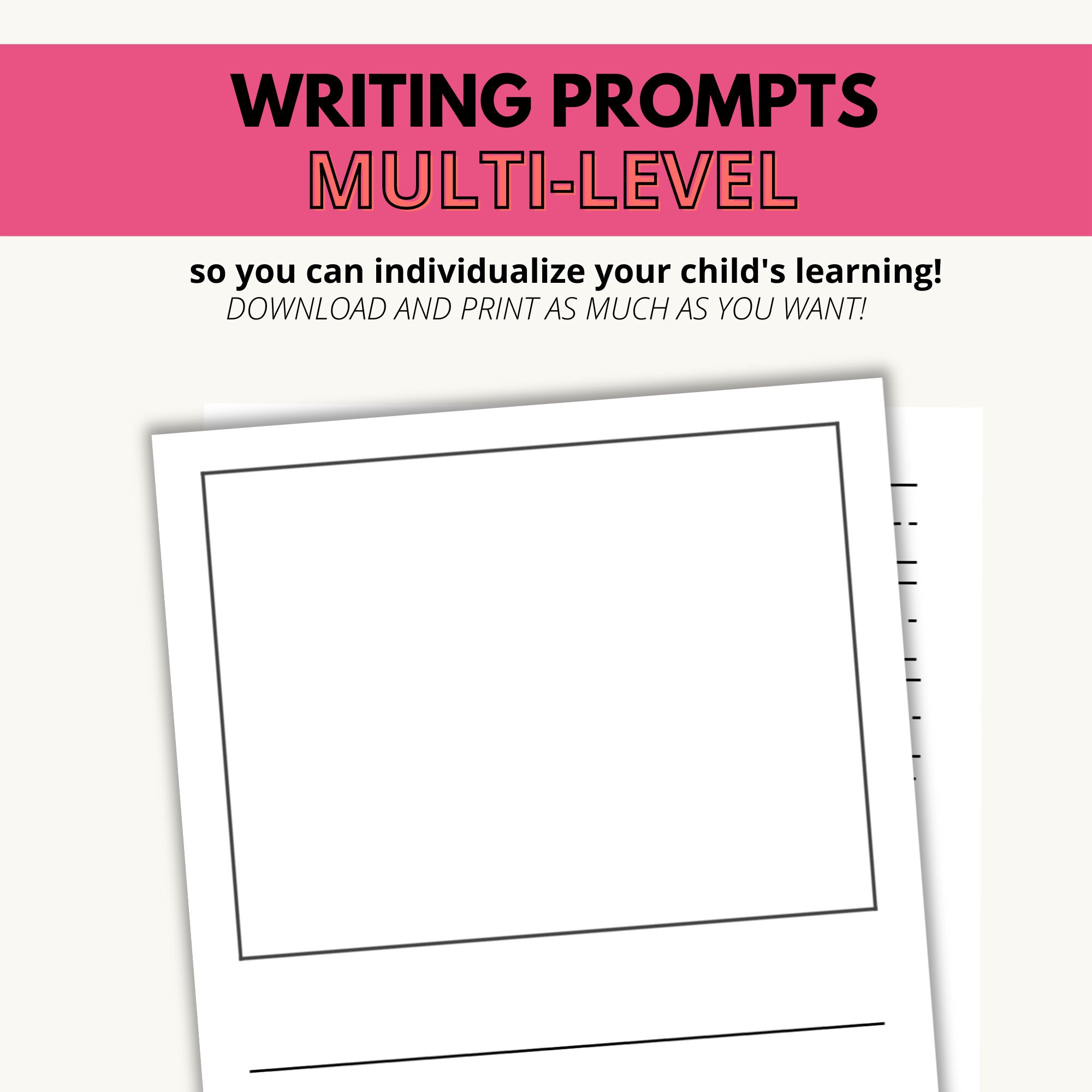 Summer Writing Prompts and Writing Paper - Etsy