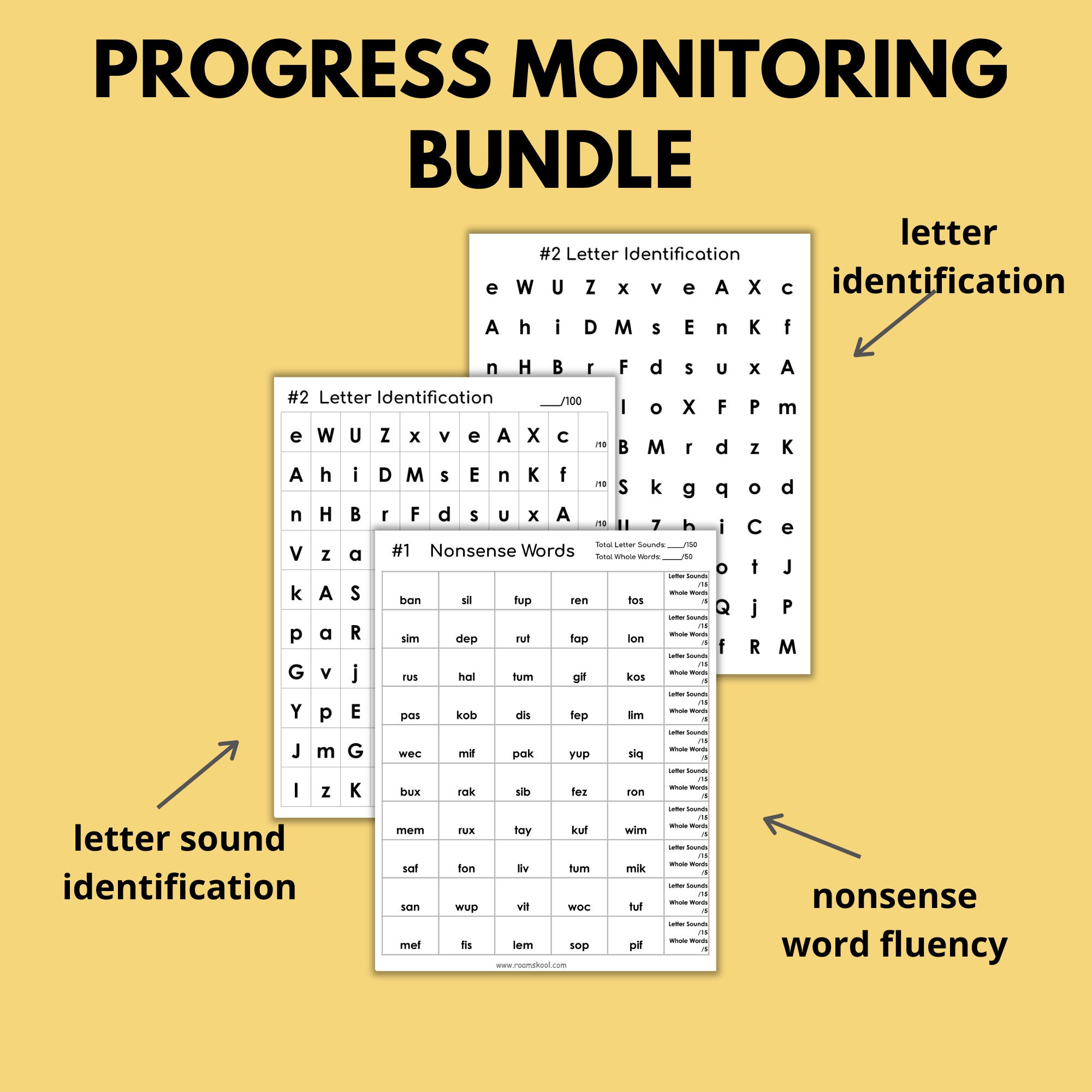 Weekly Phonics Progress Monitoring Bundle (Download Now) - Etsy