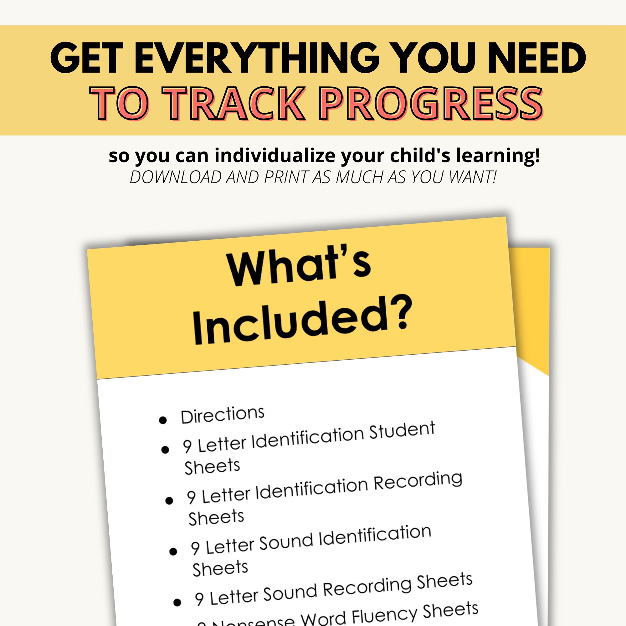 Weekly Phonics Progress Monitoring Bundle (Download Now) - Etsy