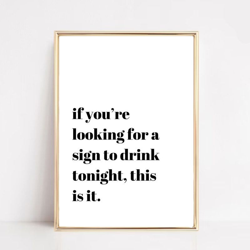 Funny Alcohol Sign - Etsy