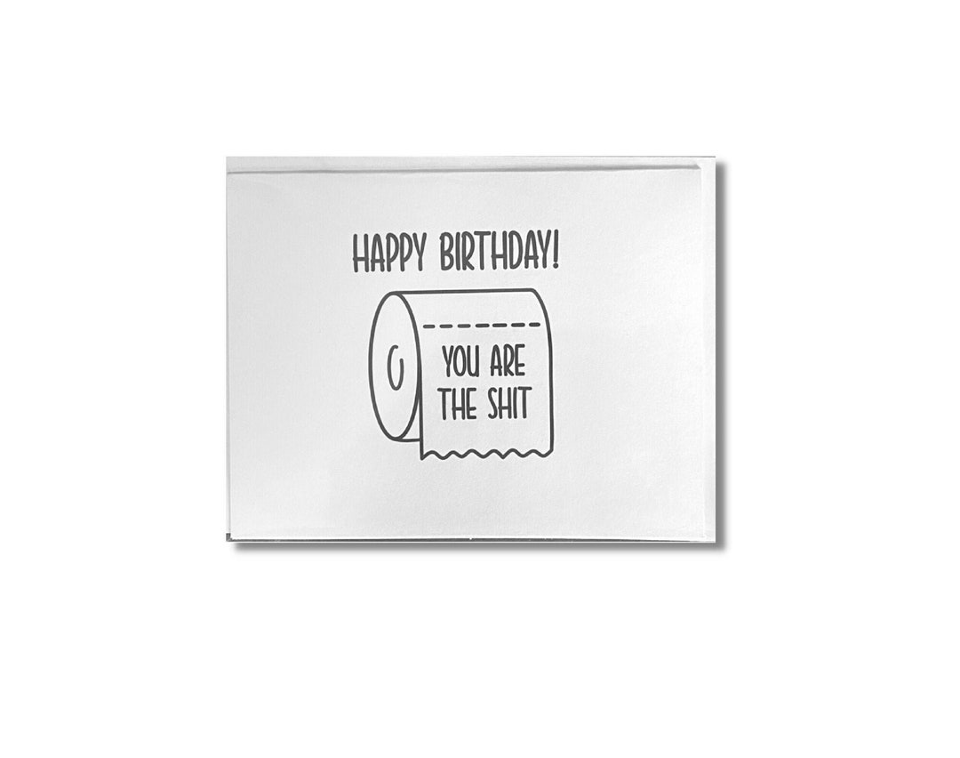 Happy Birthday Toilet Paper Greeting Card - Etsy