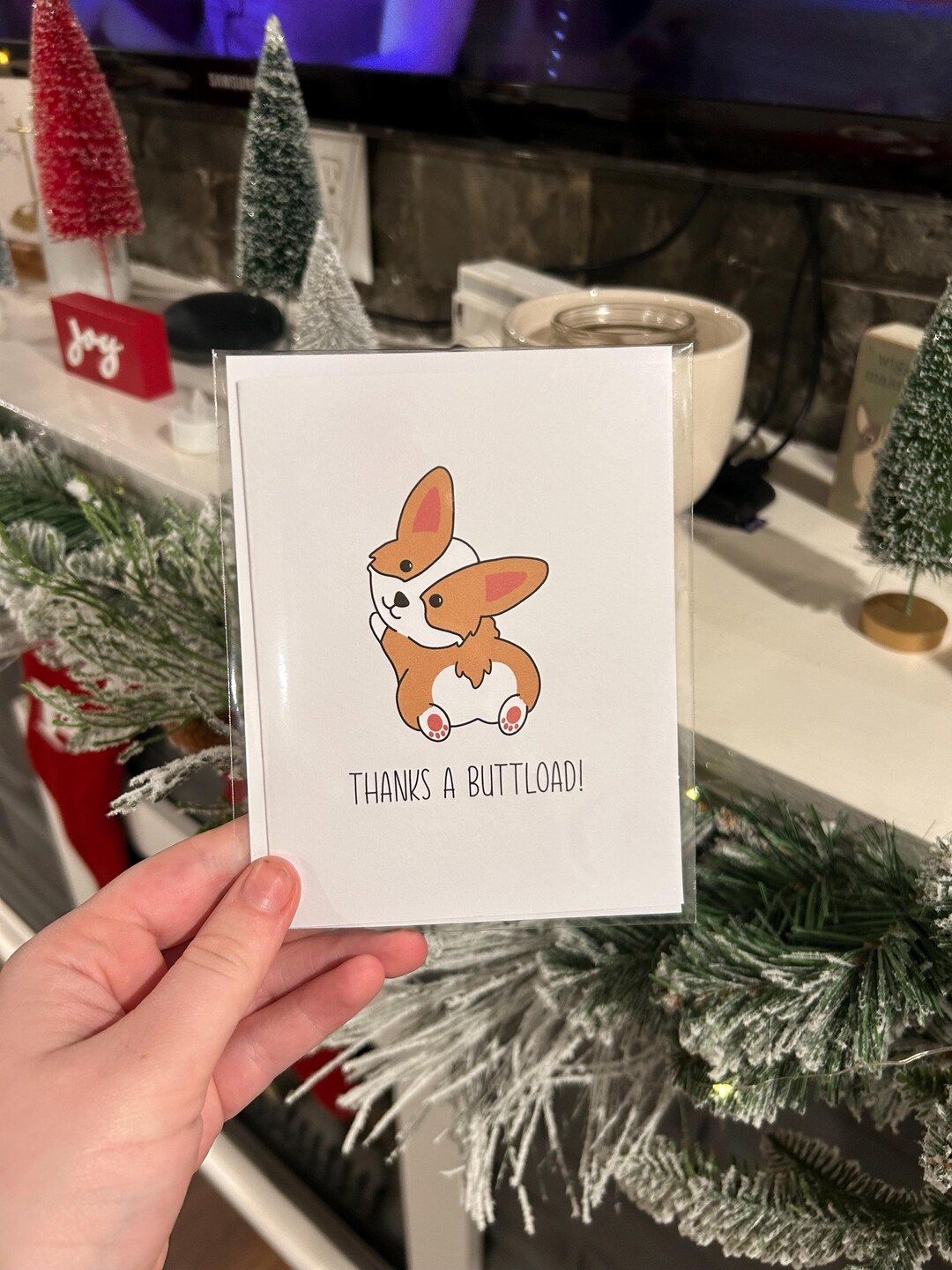Thanks a Buttload | Funny Thank You Card | Corgi Greeting Card - Etsy