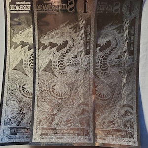 Silverback Silver Dragons 1/1000 of an Ounce of .999 Pure Silver ...