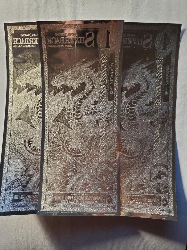 Silverback Silver Dragons 1/1000 of an Ounce of .999 Pure Silver ...