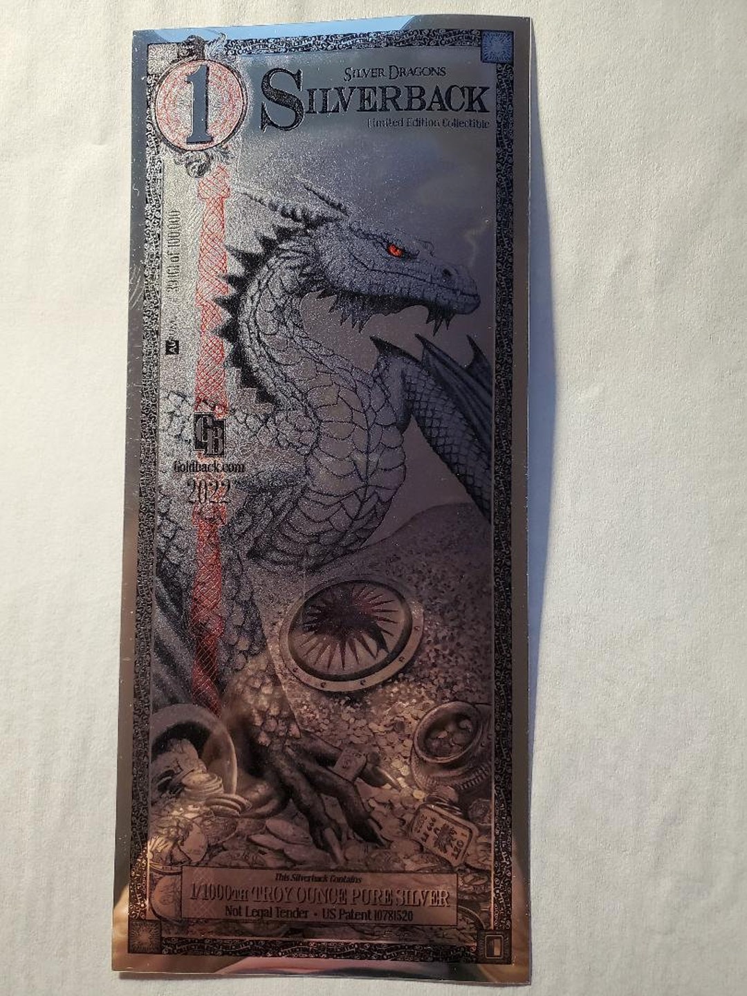 Silverback Silver Dragons 1/1000 of an Ounce of .999 Pure - Etsy