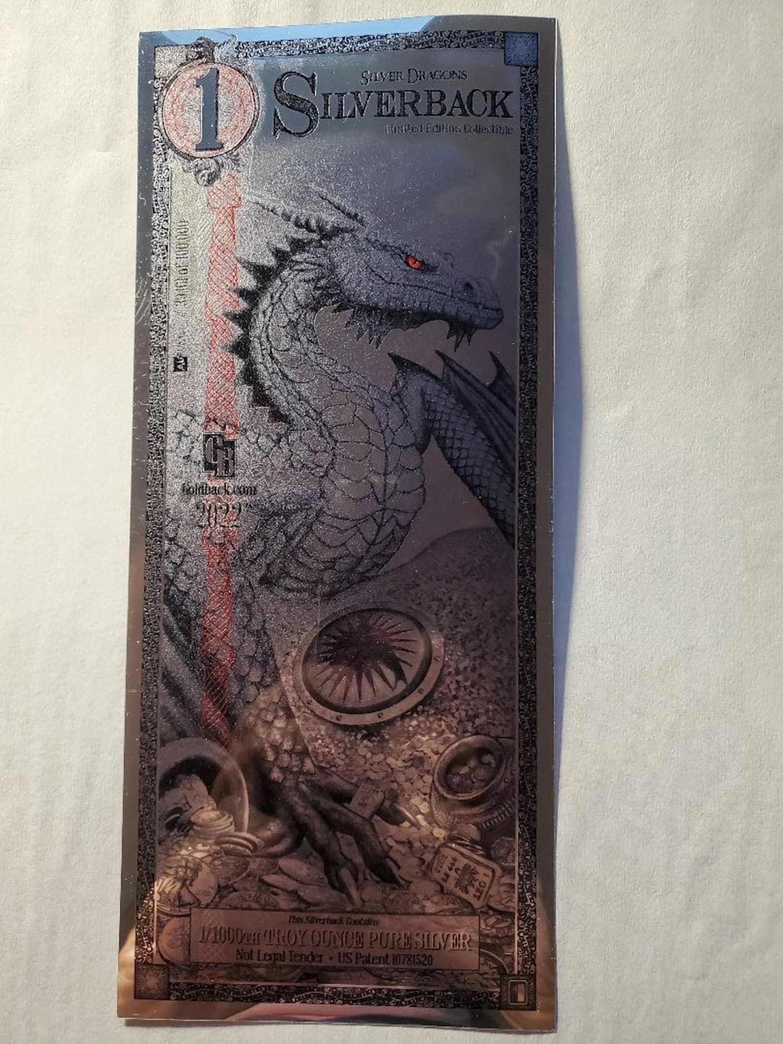 Silverback Silver Dragons 1/1000 of an Ounce of .999 Pure Silver ...