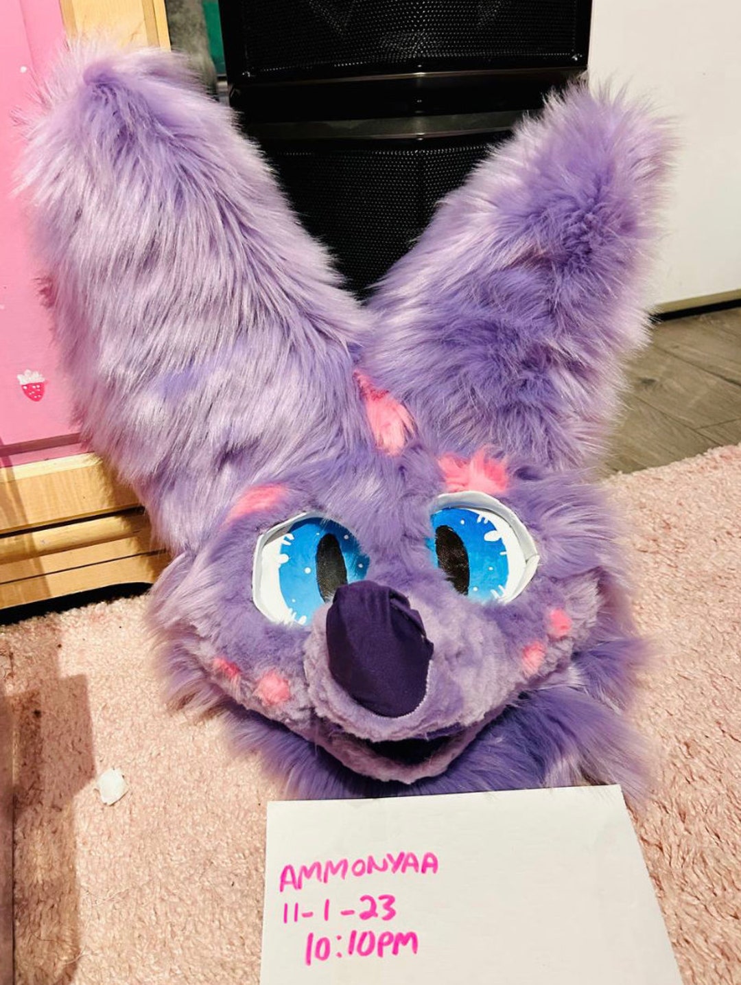 Purple Bat Kemono Fursuit Head - Etsy UK