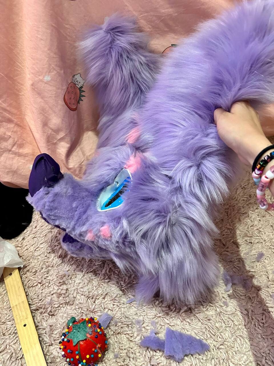 Purple Bat Kemono Fursuit Head - Etsy UK