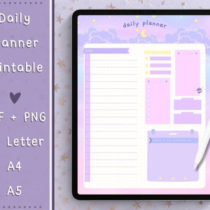 Daily Planner Printable Template Goodnotes Planner Digital - Etsy