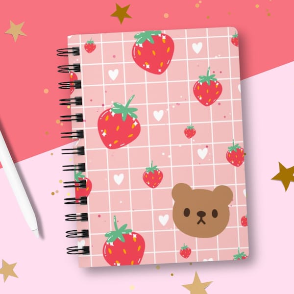 Aesthetic Pink Notebook - Etsy