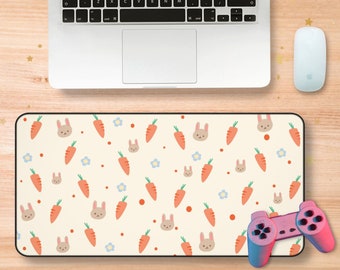 Rabbit Kawaii Desk Mat - Etsy