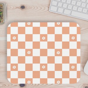 Cute Mouse Pad Pastel Checkerboard Small Mousepad Aesthetic - Etsy