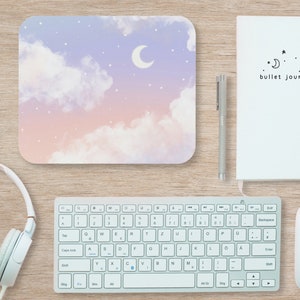 Cute Dreamy Mouse Pad Small Mousepad Kawaii Clouds Mouse Mat ...