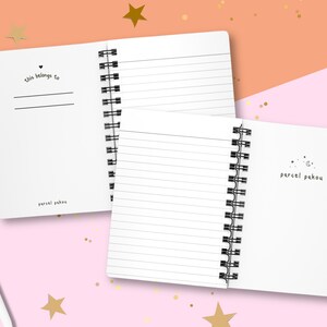 Kawaii Bunny Spiral Notebook / Lined Paper Cottagecore Ruled Journals ...