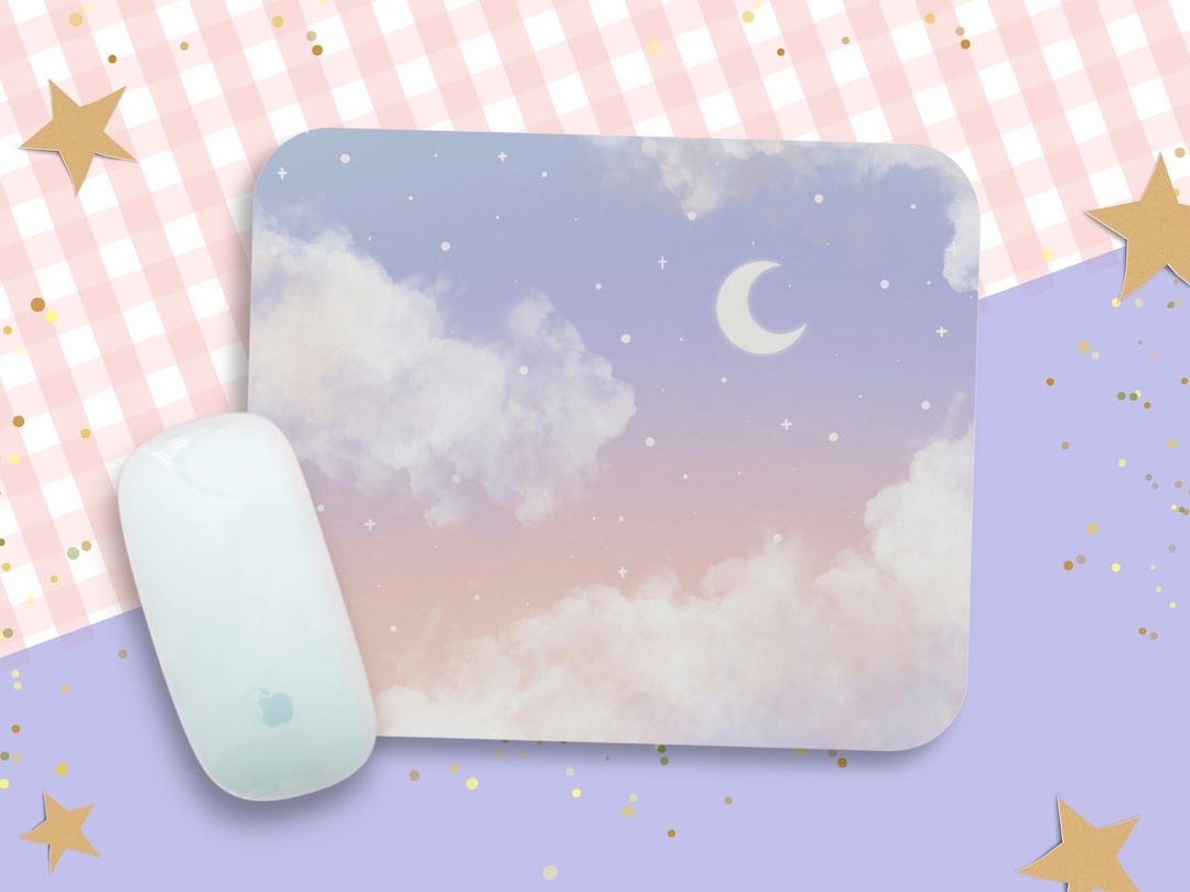 Cute Dreamy Mouse Pad Small Mousepad Kawaii Clouds Mouse Mat ...