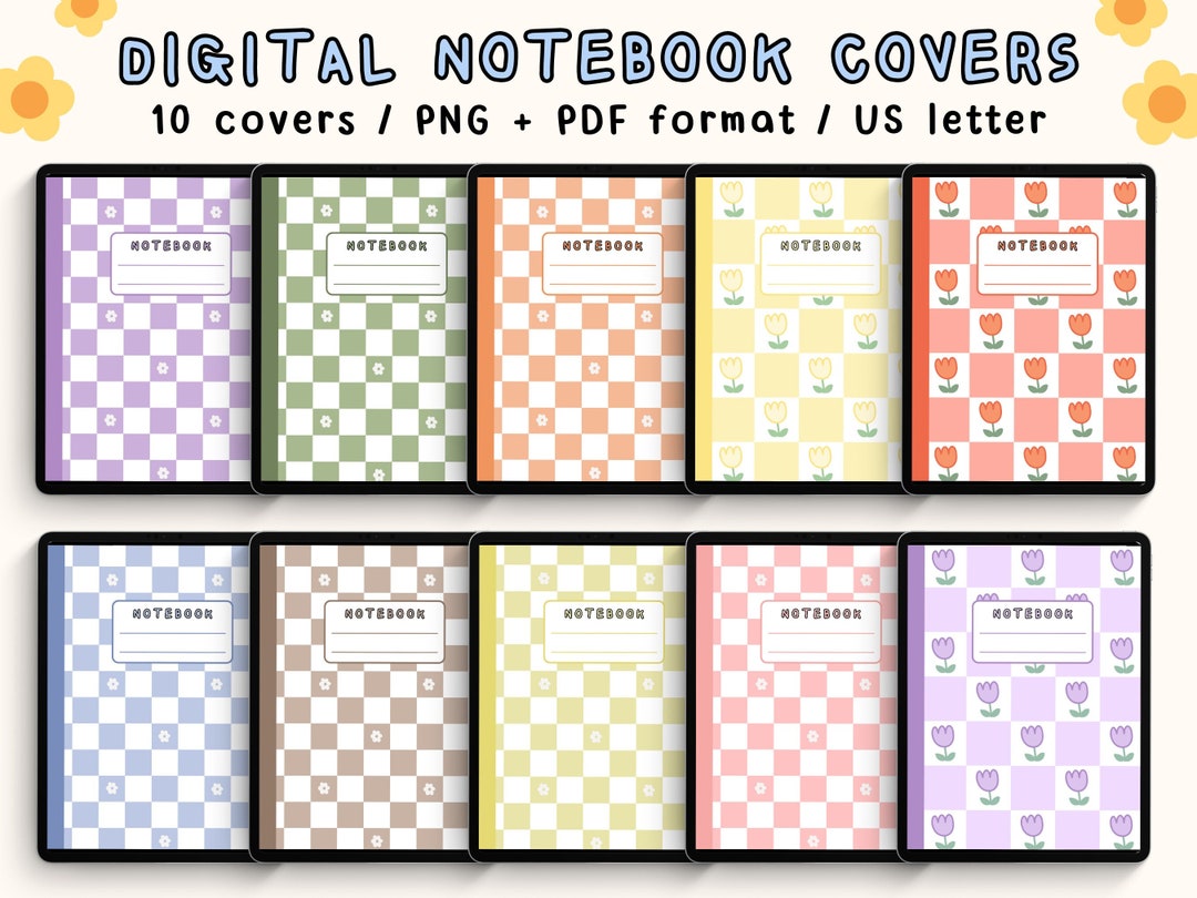 Notebook Covers for Goodnotes / Pastel Digital Notebook Cover - Etsy