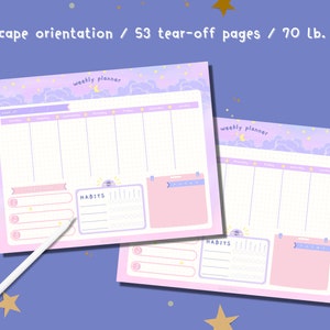 2024 Weekly Planner Notepad With to Do List, Intentions, Notes, Daily ...