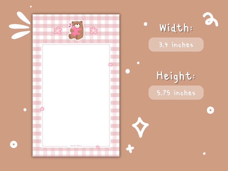 Cute Printable Memo Sheets / Kawaii Animal Stationery / Spring - Etsy