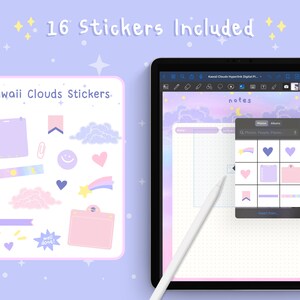 Undated Digital Planner / Cute Goodnotes Planner / 2025 Kawaii iPad ...