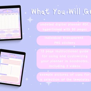 Undated Digital Planner / Cute Goodnotes Planner / 2025 Kawaii iPad ...